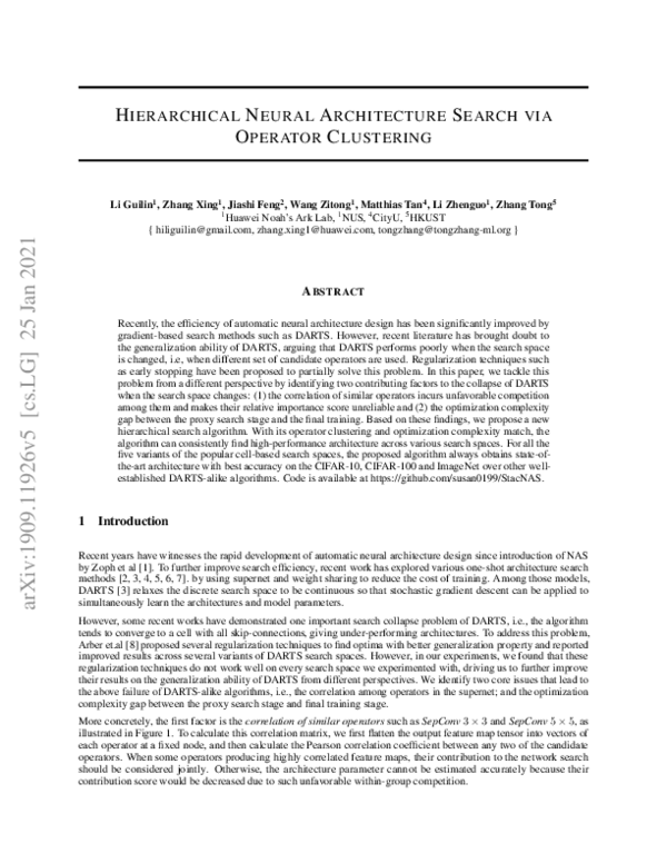 (PDF) StacNAS: Towards stable and consistent optimization for differentiable Neural Architecture ...