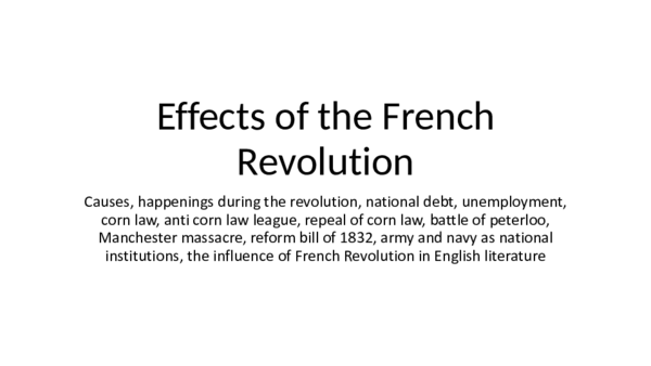 (PDF) 14xxii Effects of the French Revolution