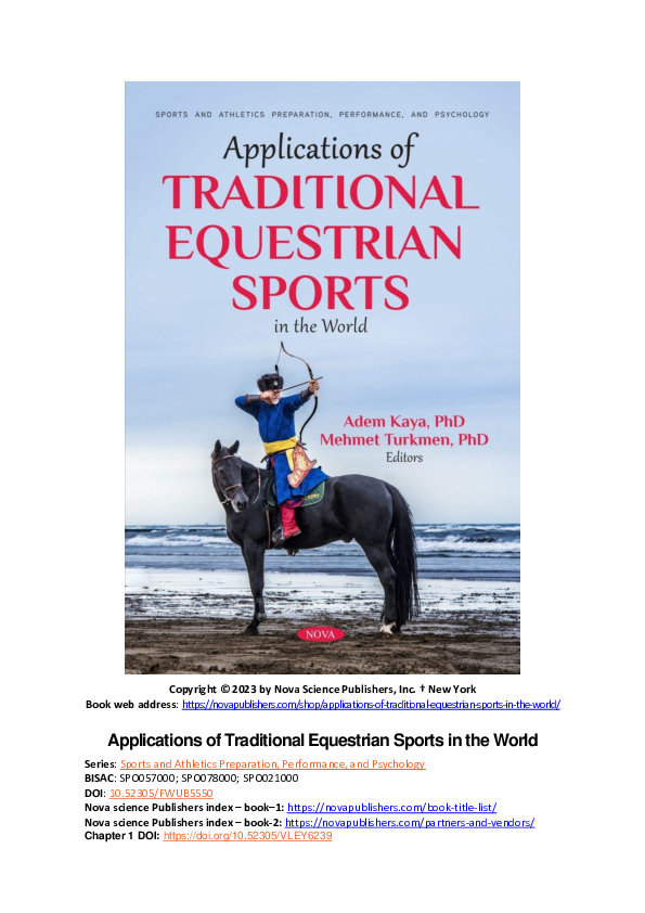 (PDF) Jereed Games on Horseback from Ottoman Times to the Present