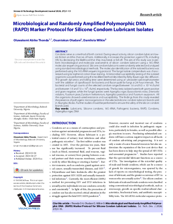 (PDF) Microbiological and Randomly Amplified Polymorphic DNA (RAPD ...