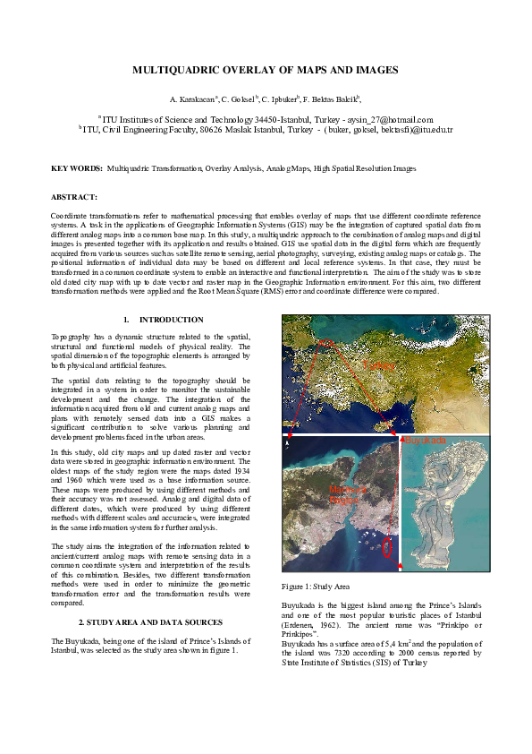 (PDF) Multiquadric Overlay of Maps and Images