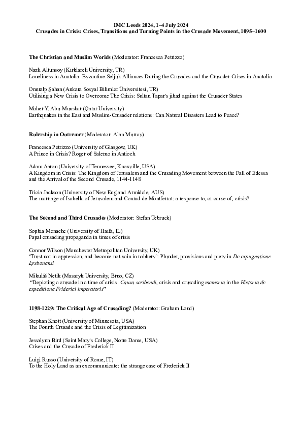 (PDF) To the Holy Land as an excommunicate: the strange case of ...