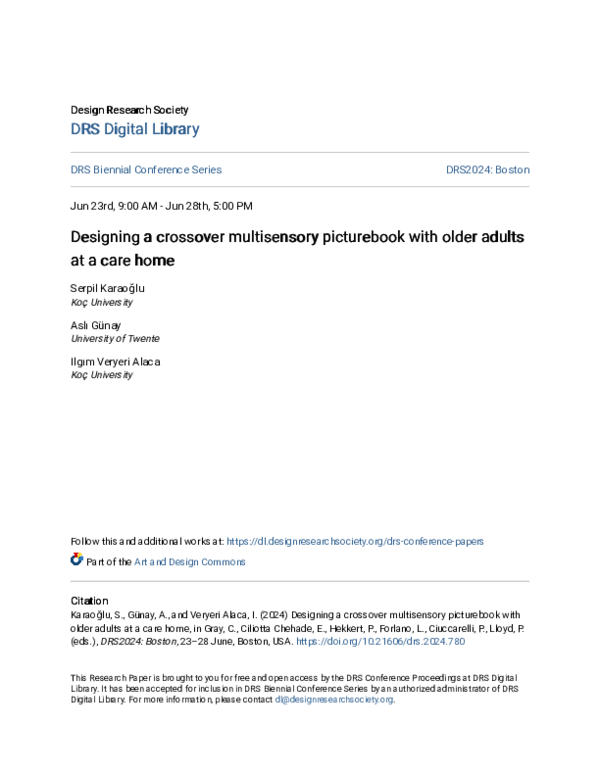 (PDF) Designing a crossover multisensory picturebook with older adults ...