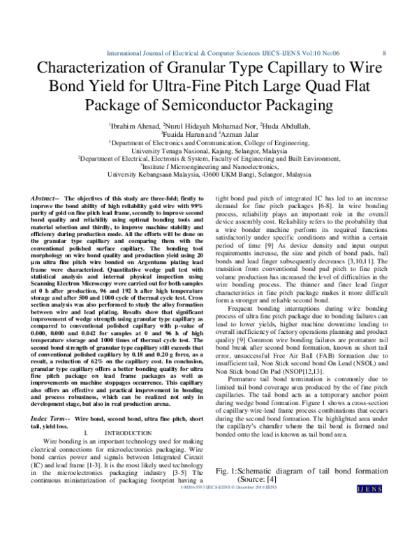 (PDF) Characterization of Granular Type Capillary to Wire Bond Yield ...