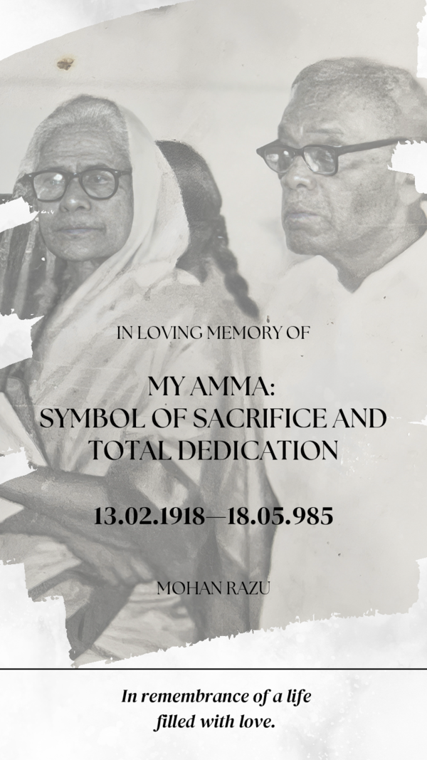 (PDF) Remembering my Amma and Nayana Mohan Razu