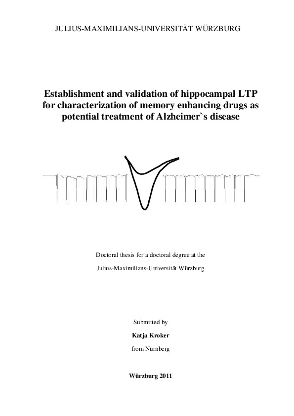 (PDF) Establishment and validation of hippocampal LTP for ...