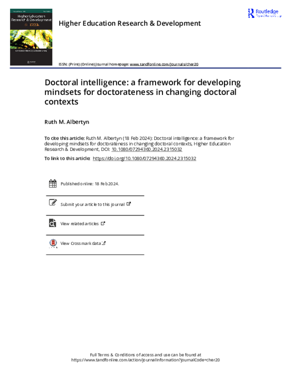 (PDF) Albertyn 2024 Doctoral intelligence