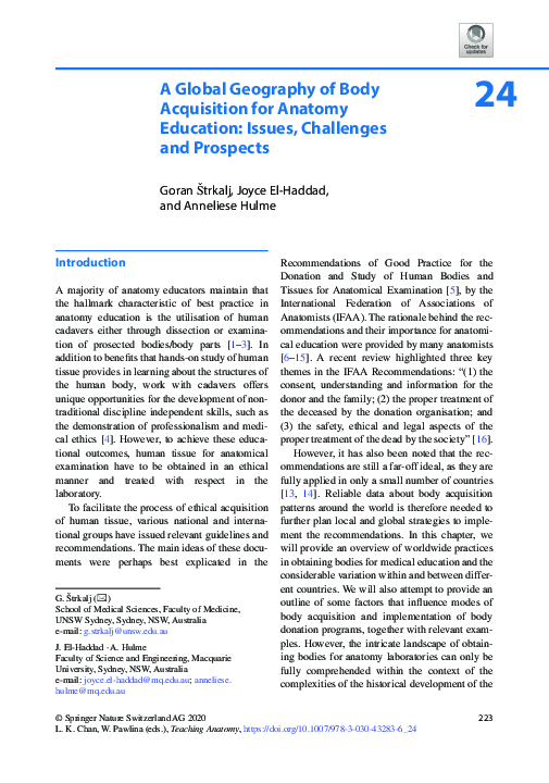 (PDF) A Global Geography of Body Acquisition for Anatomy Education ...