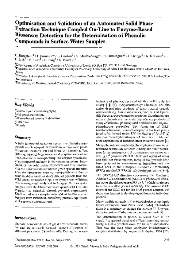 (PDF) Optimisation and validation of an automated solid phase ...