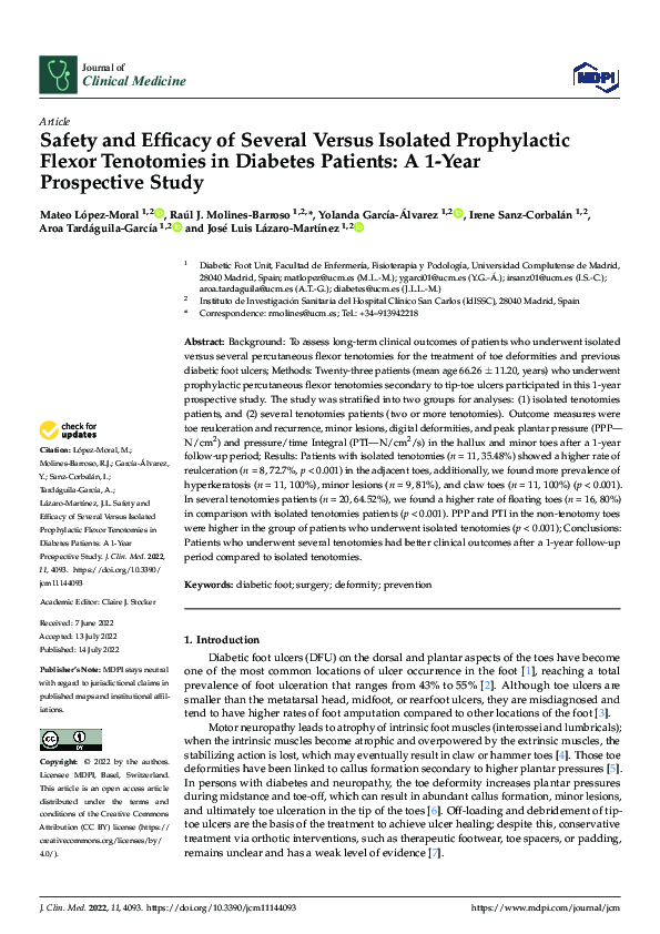 (PDF) Safety and Efficacy of Several Versus Isolated Prophylactic ...