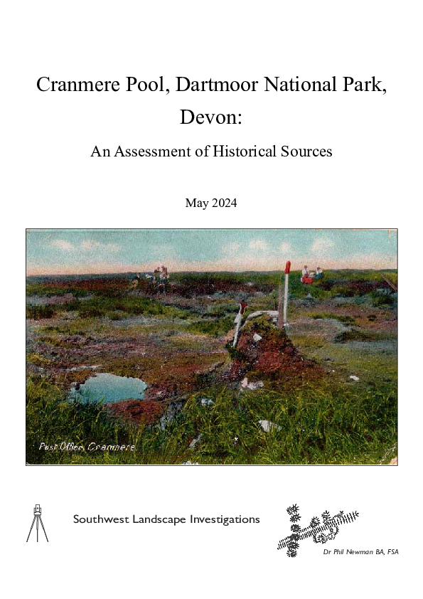 (PDF) Cranmere Pool, Dartmoor National Park, Devon: An Assessment of ...