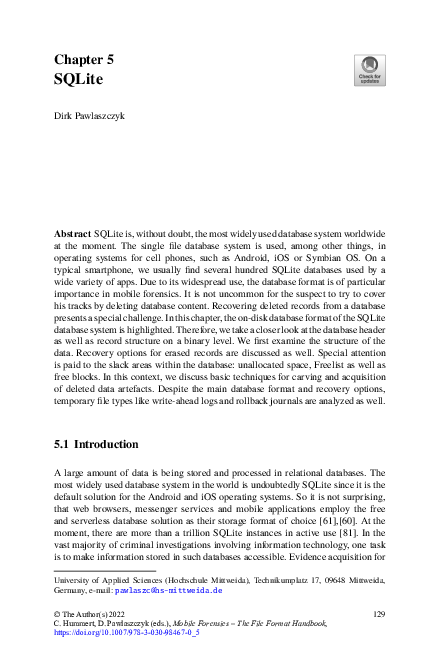(PDF) SQLite