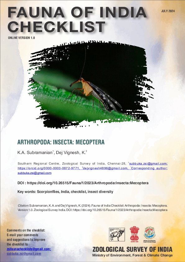 (PDF) Mecoptera (Insecta) Checklist of India