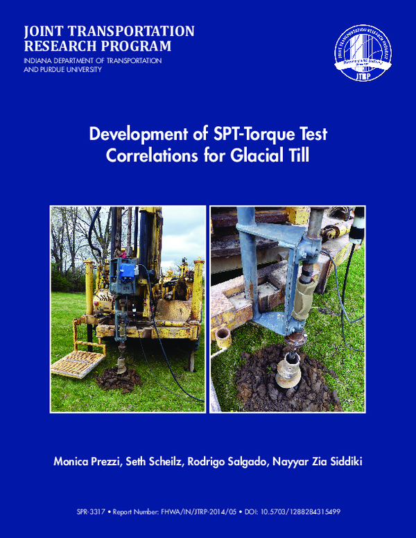 (PDF) Development of SPT-Torque Test Correlations for Glacial Till
