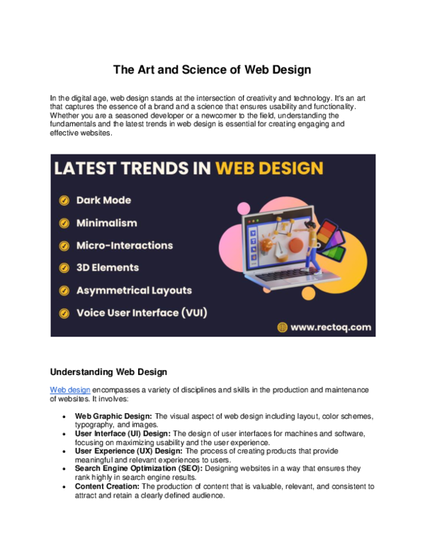(PDF) The Art and Science of Web Design