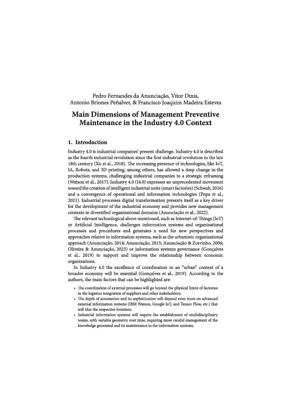 (PDF) Main Dimensions of Management Preventive Maintenance in the ...