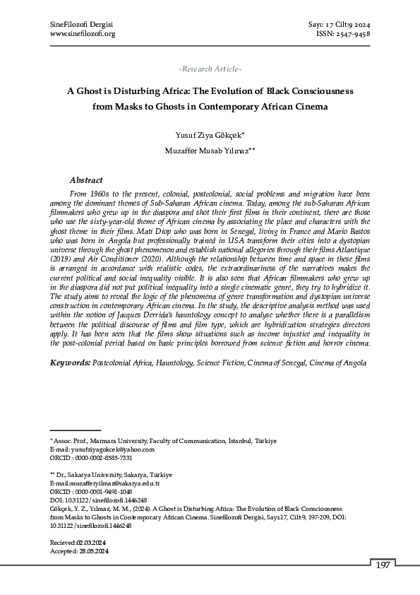 (PDF) A Ghost is Disturbing Africa: The Evolution of Black ...