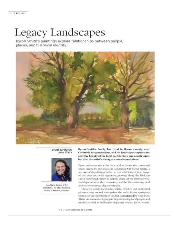 (PDF) Legacy Landscapes: The Art of Byron Smith
