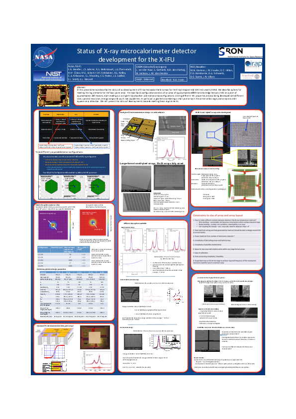 (PDF) Status of X-ray microcalorimeter detector development for the X-IFU