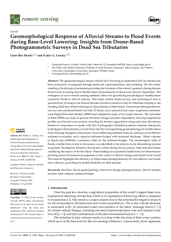 (PDF) Geomorphological Response of Alluvial Streams to Flood Events ...