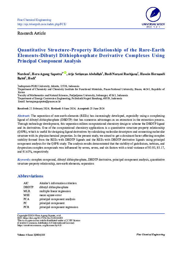 Quantitative Structure-Property Relationship of the Rare-Earth Elements ...