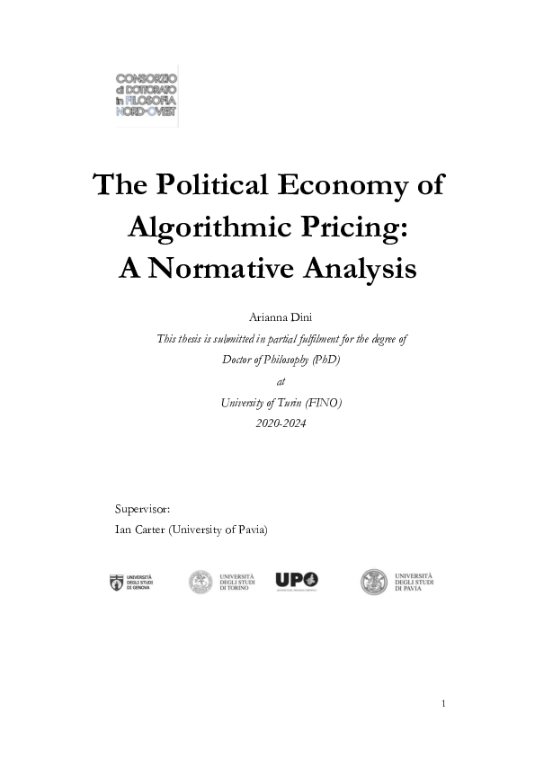 (PDF) The Political Economy of Algorithmic Pricing: A Normative Analysis
