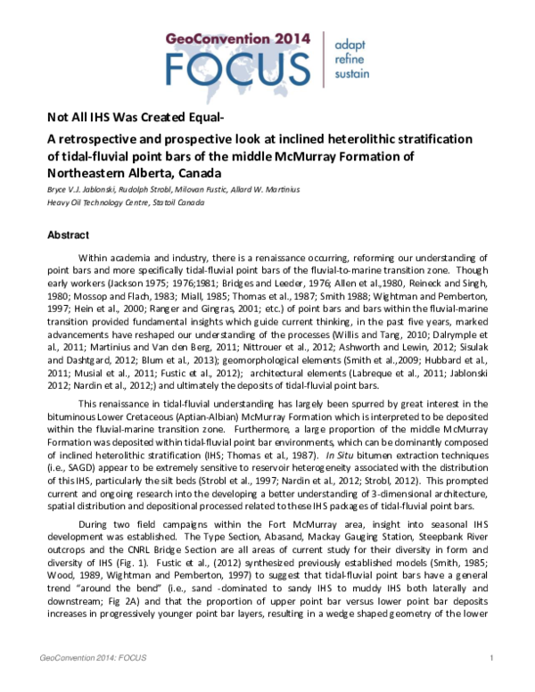 (PDF) A retrospective and prospective look at inclined heterolithic ...