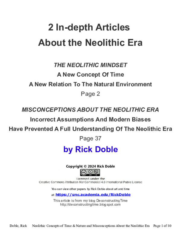 (PDF) Misconceptions About The Neolithic Era AND Neolithic Concepts of ...