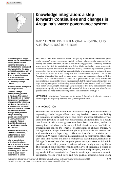 (PDF) Knowledge integration: a step forward? Continuities and changes ...