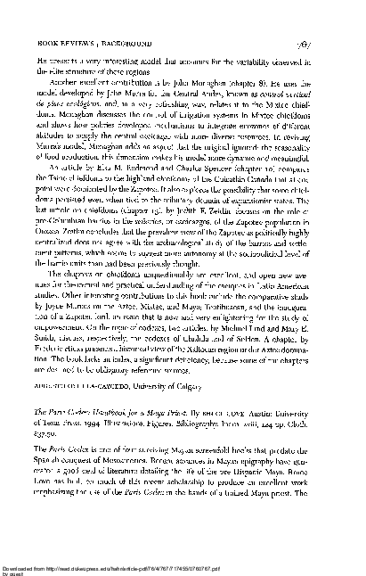 (PDF) The Paris Codex: Handbook for a Maya Priest