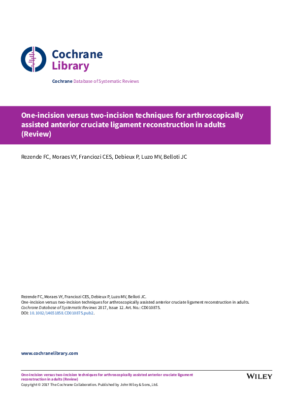 (PDF) One-incision versus two-incision techniques for arthroscopically ...