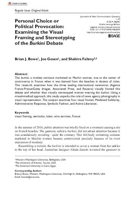 (PDF) Personal Choice or Political Provocation: Examining the Visual ...