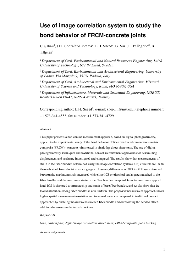 (PDF) Use of image correlation system to study the bond behavior of ...
