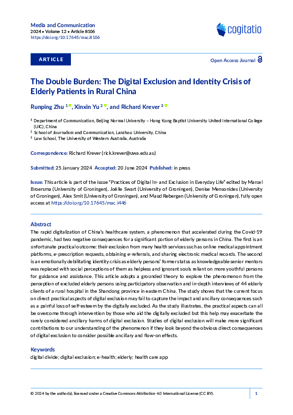 (PDF) The Double Burden: The Digital Exclusion and Identity Crisis of ...