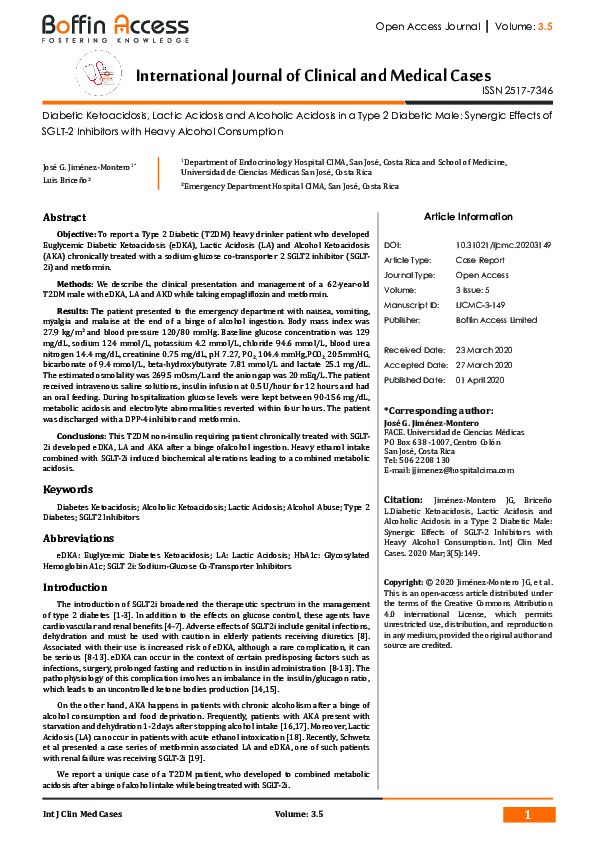 (PDF) Diabetic Ketoacidosis, Lactic Acidosis and Alcoholic Acidosis in ...