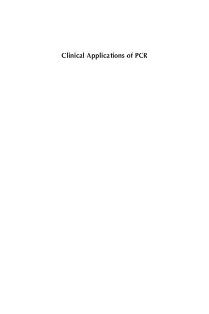 (PDF) Clinical Applications of PCR