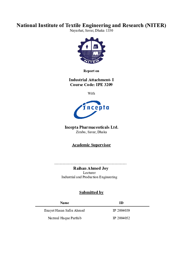 (PDF) INCEPTA INDUSTRIAL Attachment Report