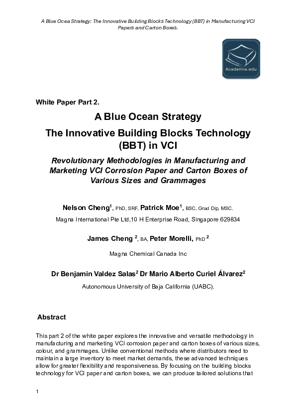 (PDF) White Paper Part 2. A Blue Ocean Strategy The Innovative Building ...