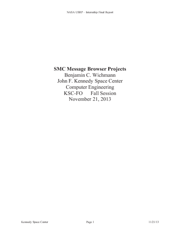 (PDF) SMC Message Browser Projects