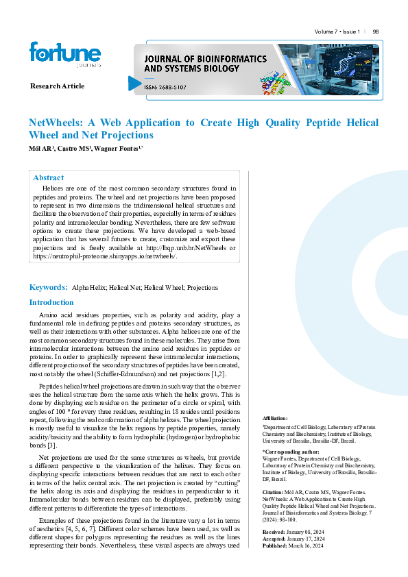 (PDF) NetWheels: A Web Application to Create High Quality Peptide ...