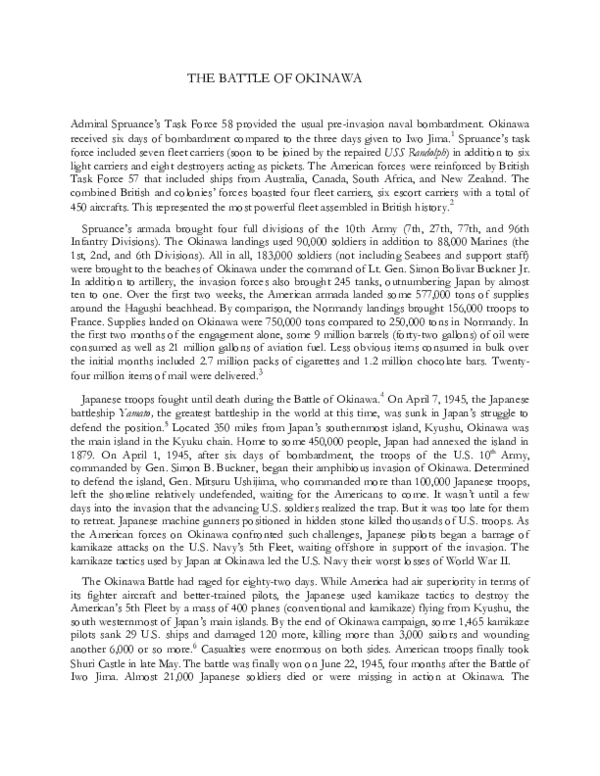(PDF) THE BATTLE OF OKINAWA
