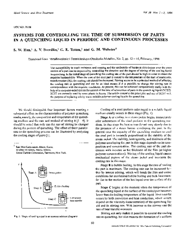 (PDF) Systems for controlling the time of submersion of parts in a ...
