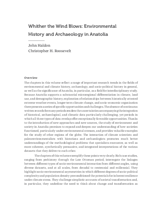 (PDF) Haldon and Roosevelt 2021: Whither the Wind Blows: Environmental ...