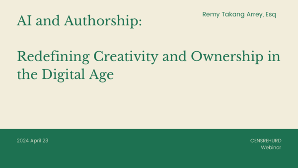 (PDF) AI and Authorship: Redefining Creativity and Ownership in the ...