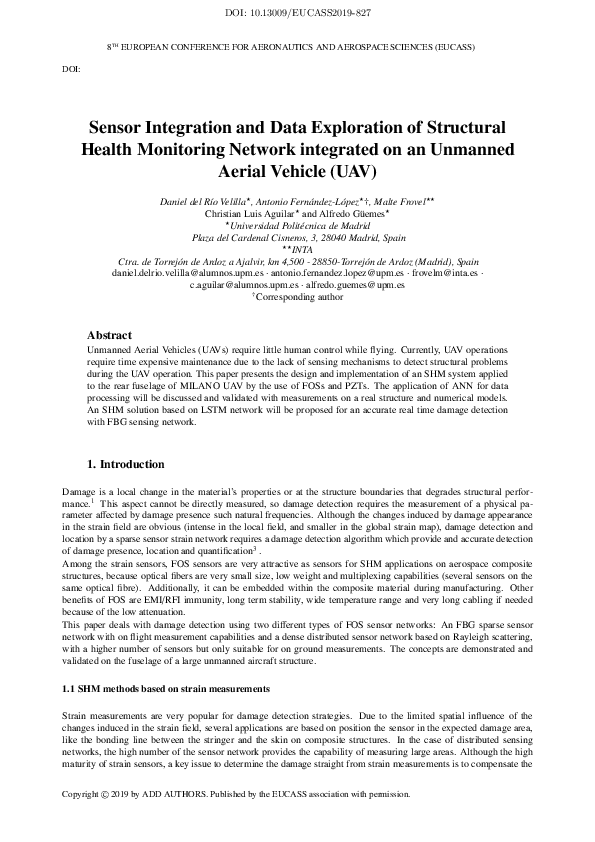 Pdf Sensor Integration And Data Exploration Of Structural Health Monitoring Network Integrated