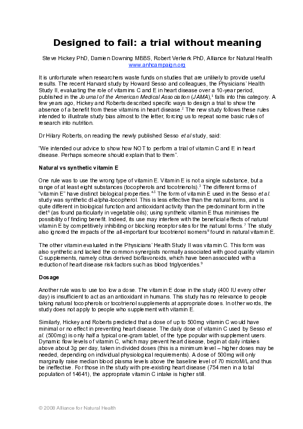 (PDF) Designed to fail: a trial without meaning