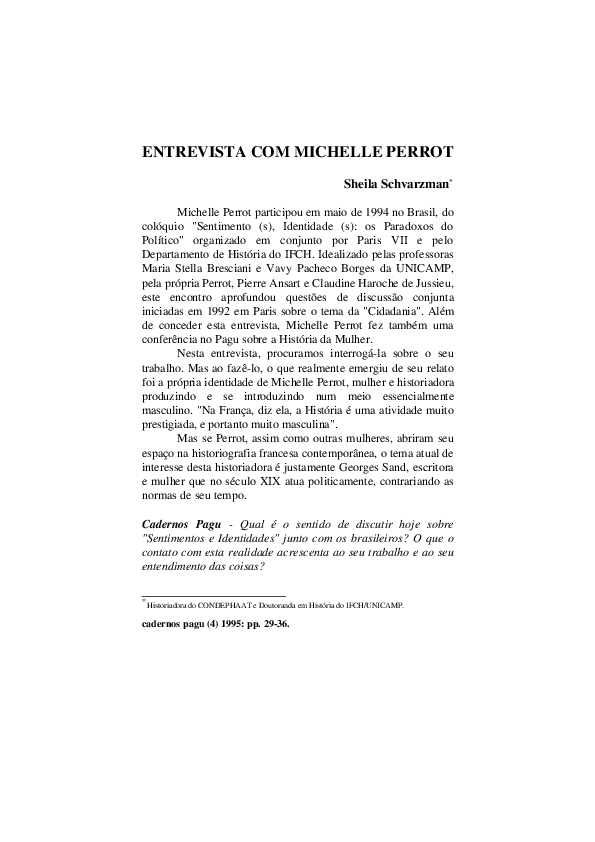 (PDF) ENTREVISTA COM MICHELLE PERROT