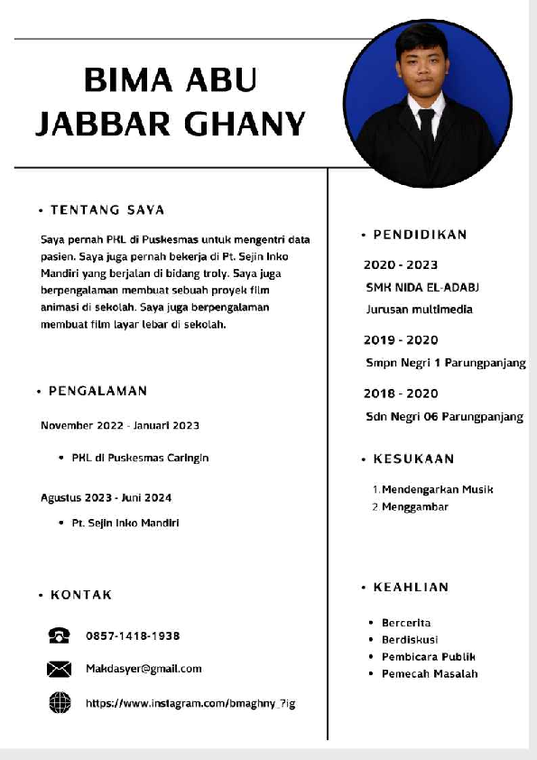 (PDF) Cv bima