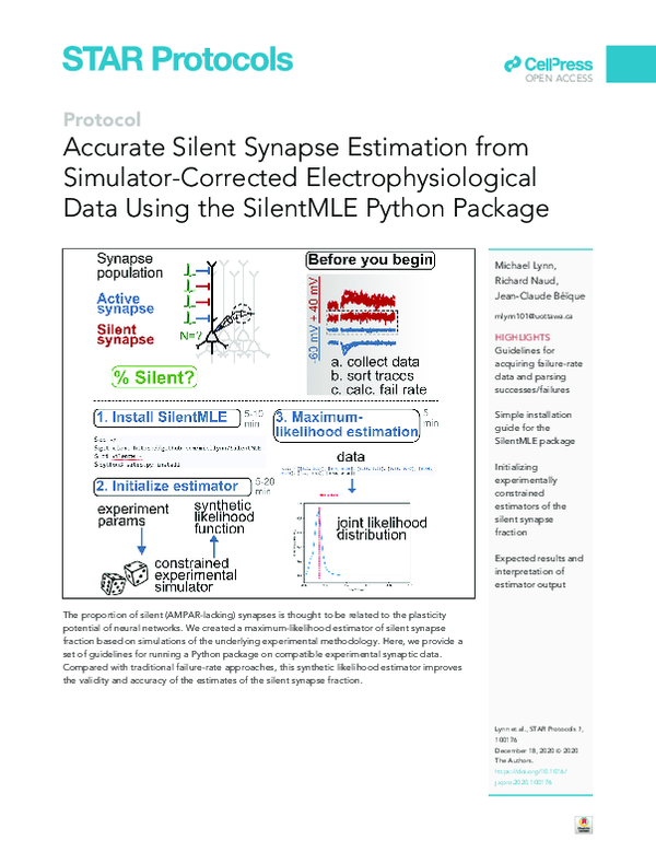 (PDF) Silent Synapse Estimation with SilentMLE