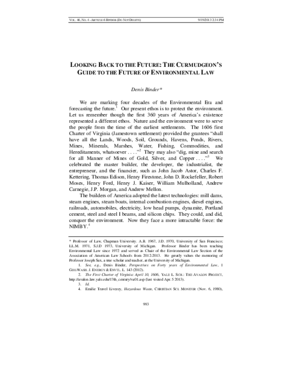 (PDF) Looking Back to the Future: The Curmudgeon's Guide to the Future ...